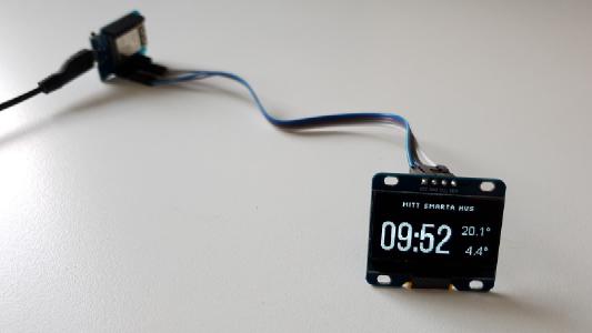 Time & Temperature on OLED Display - ESPHome - Smart Home Made Simple