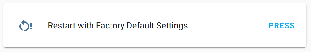 Factory Reset Switch - ESPHome - Smart Home Made Simple